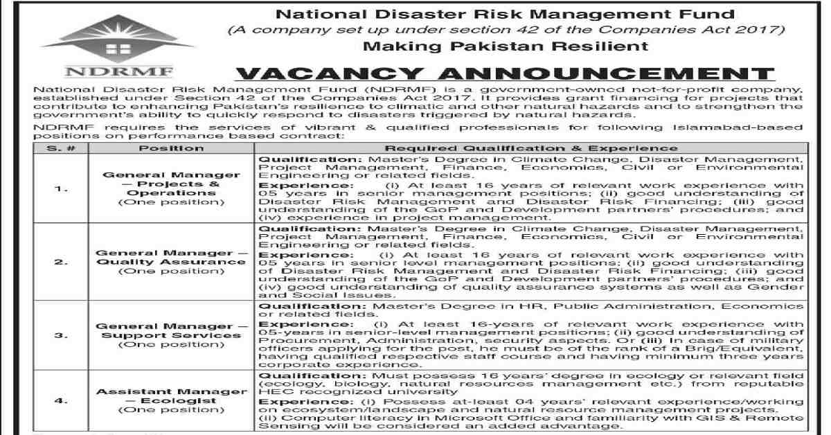 National Disaster Risk Management Fund NDRMF Jobs November 2022 - Filectory National Disaster Risk Management Fund NDRMF Jobs November 2022 - Filectory